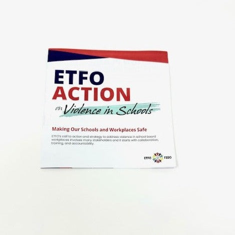 ETFO’s Action on Violence Brochure - Elementary Teachers' Federation of ...